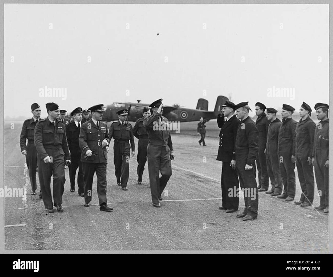 GENERAL EISENHOWER INSPECTS R.A.F. BOMBER WING - On Tuesday, 18th April ...