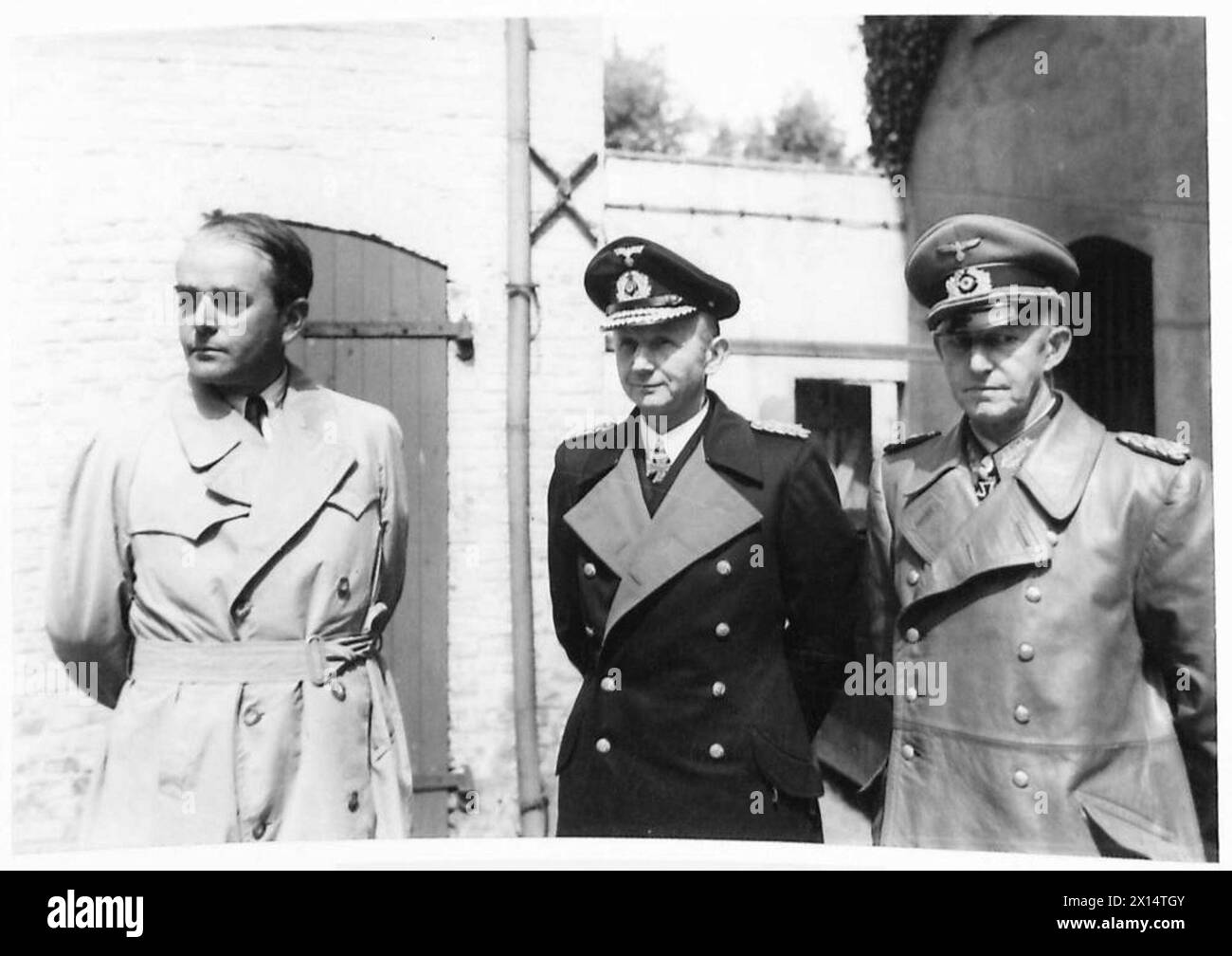 German officials Dr. Speer, Admiral Doenitz, and Colonel General Jodl ...