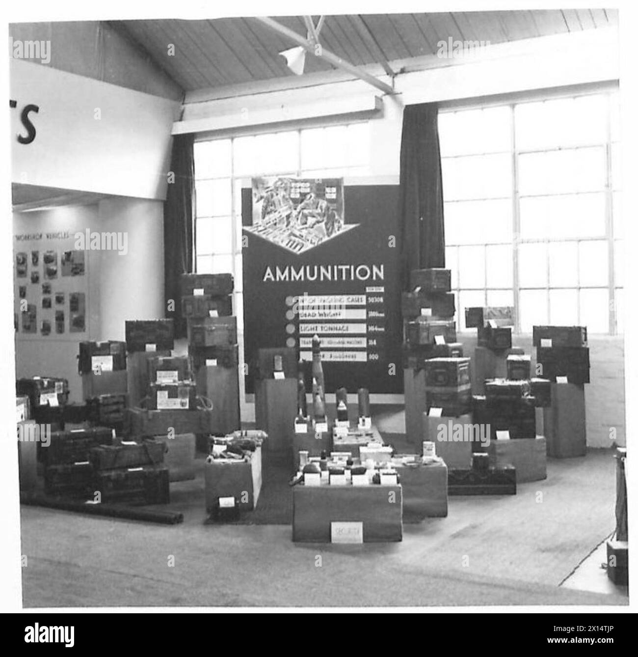EQUIPMENT EXHIBITION AT ROYAL ORDNANCE DEPOT - Ammunition of various ...