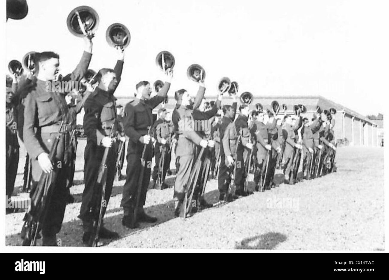 VISIT OF RUSSIAN DELEGATES TO CANTERBURY AND DOVER AREA - The troops on ...
