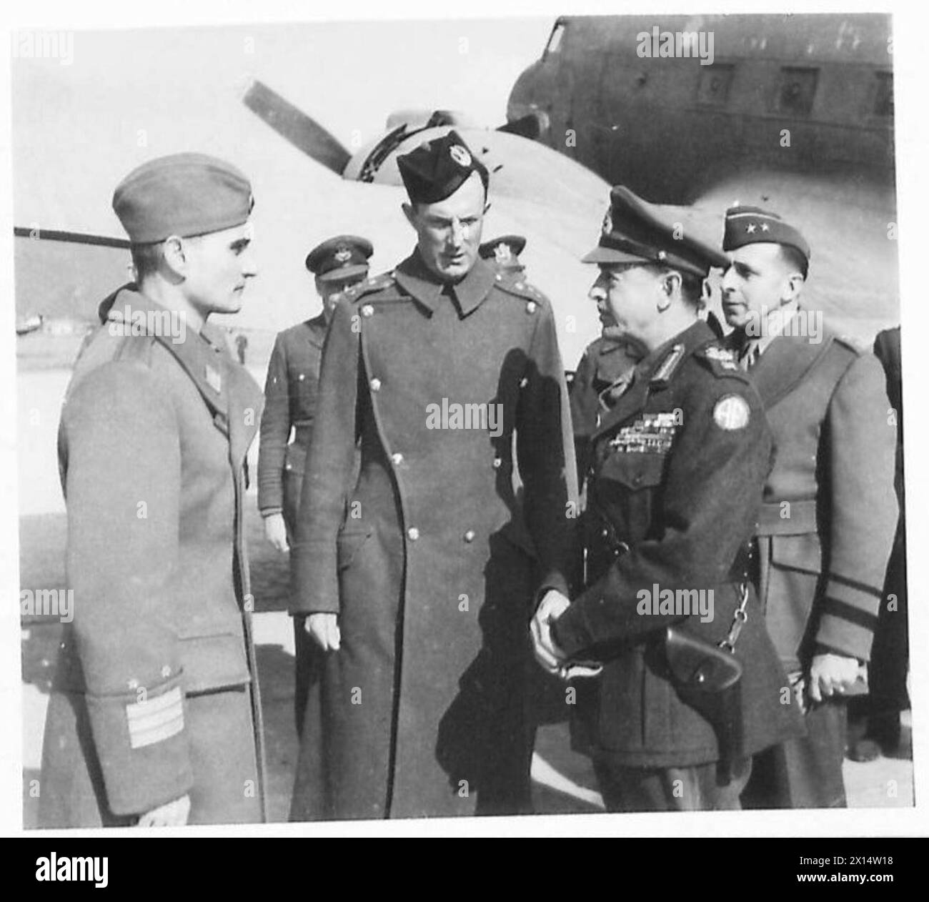 Field Marshal Alexander engages in conversation with General ...