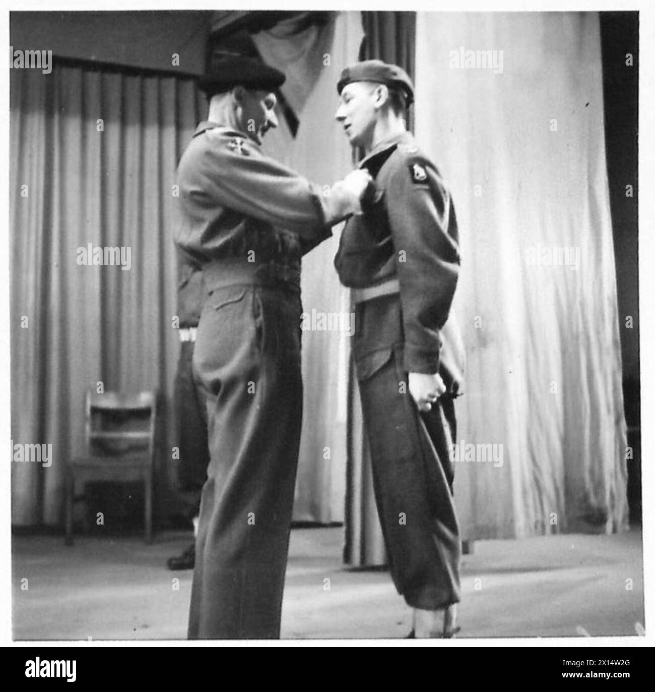 INVESTITURE BY FIELD MARSHAL MONTGOMERY - Lt Pleasants 131 Fd Amb ...