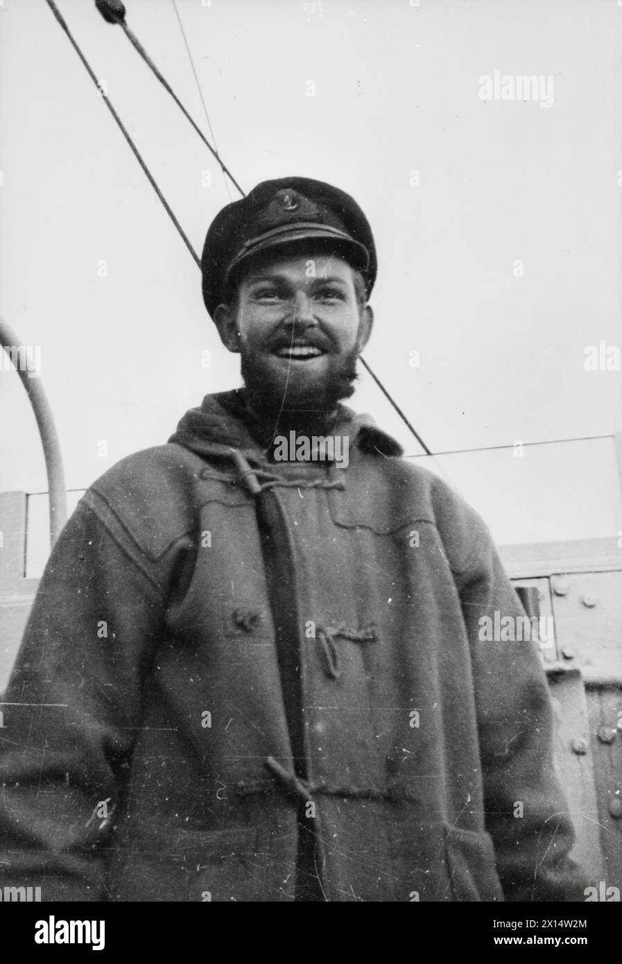 Sub Lieut Roy A Gentles Rcnvr Officer On Loan To The Royal Navy Who Was First Lieutenant On