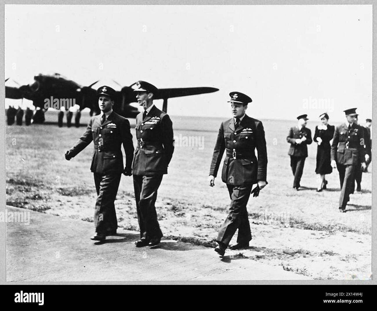 King and Queen met Wing Commander G.P. Gibson, VC, DSO, DFC, awarded ...