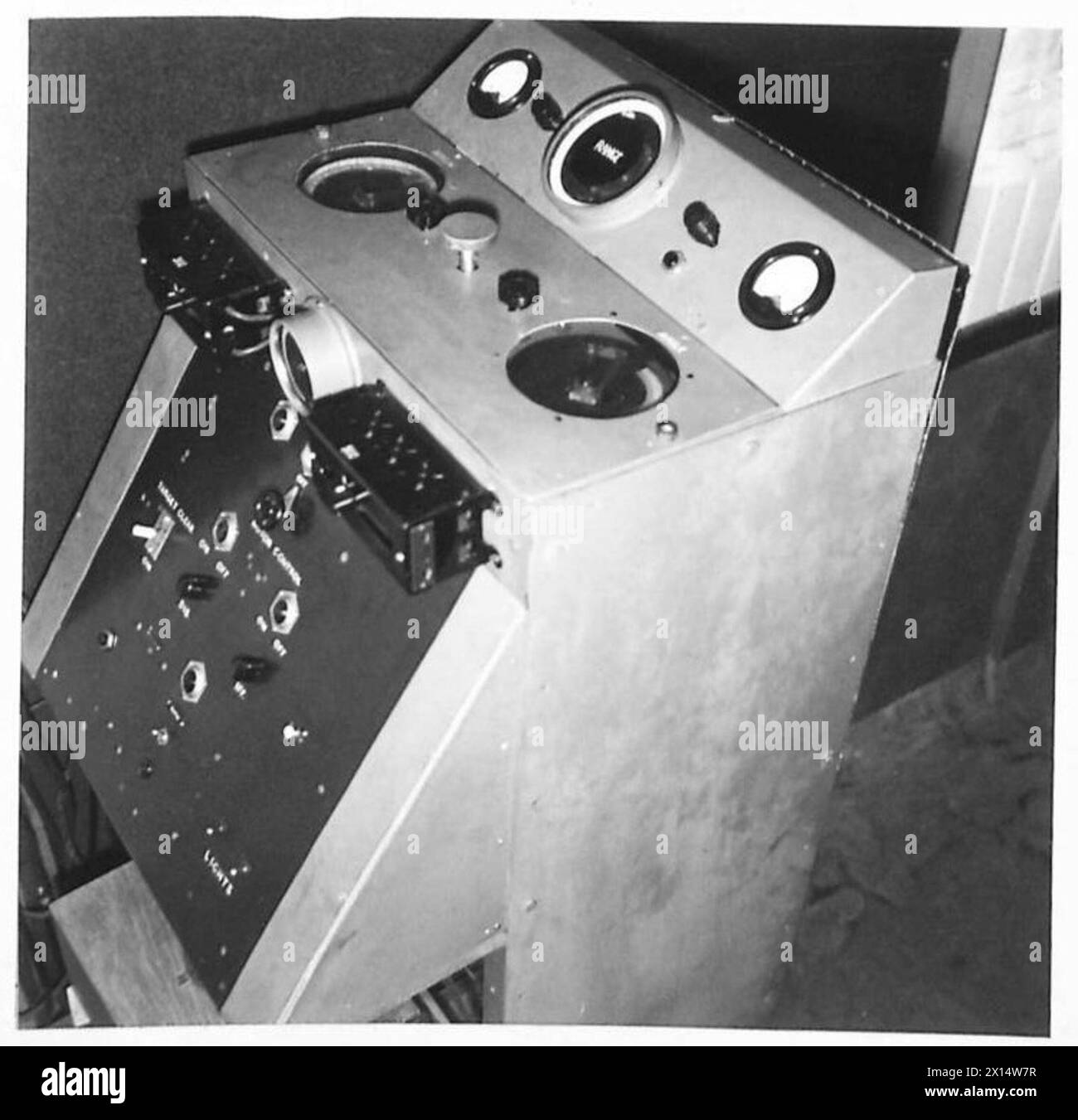 Photographs show the British Army's Mark III Radar Equipment, used for ...