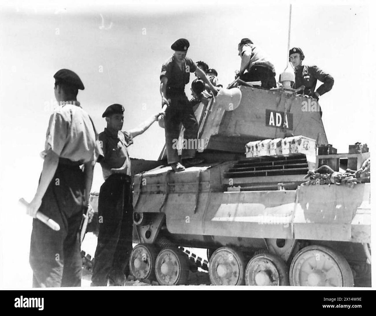 Tank crew supervision Cut Out Stock Images & Pictures - Alamy