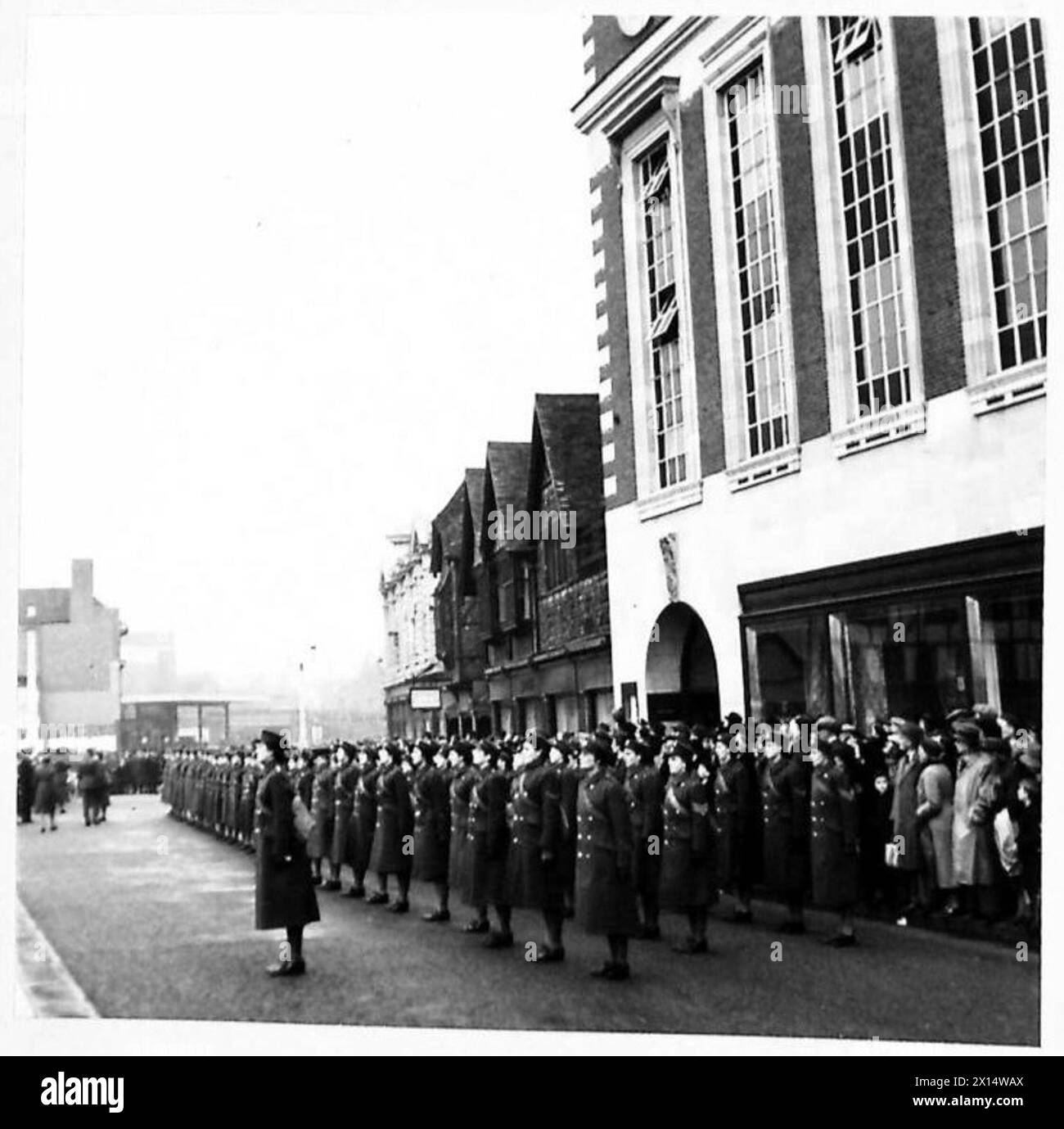 ATS RECRUITING AT KINGSTON-ON-THAMES - ATS on parade British Army Stock ...