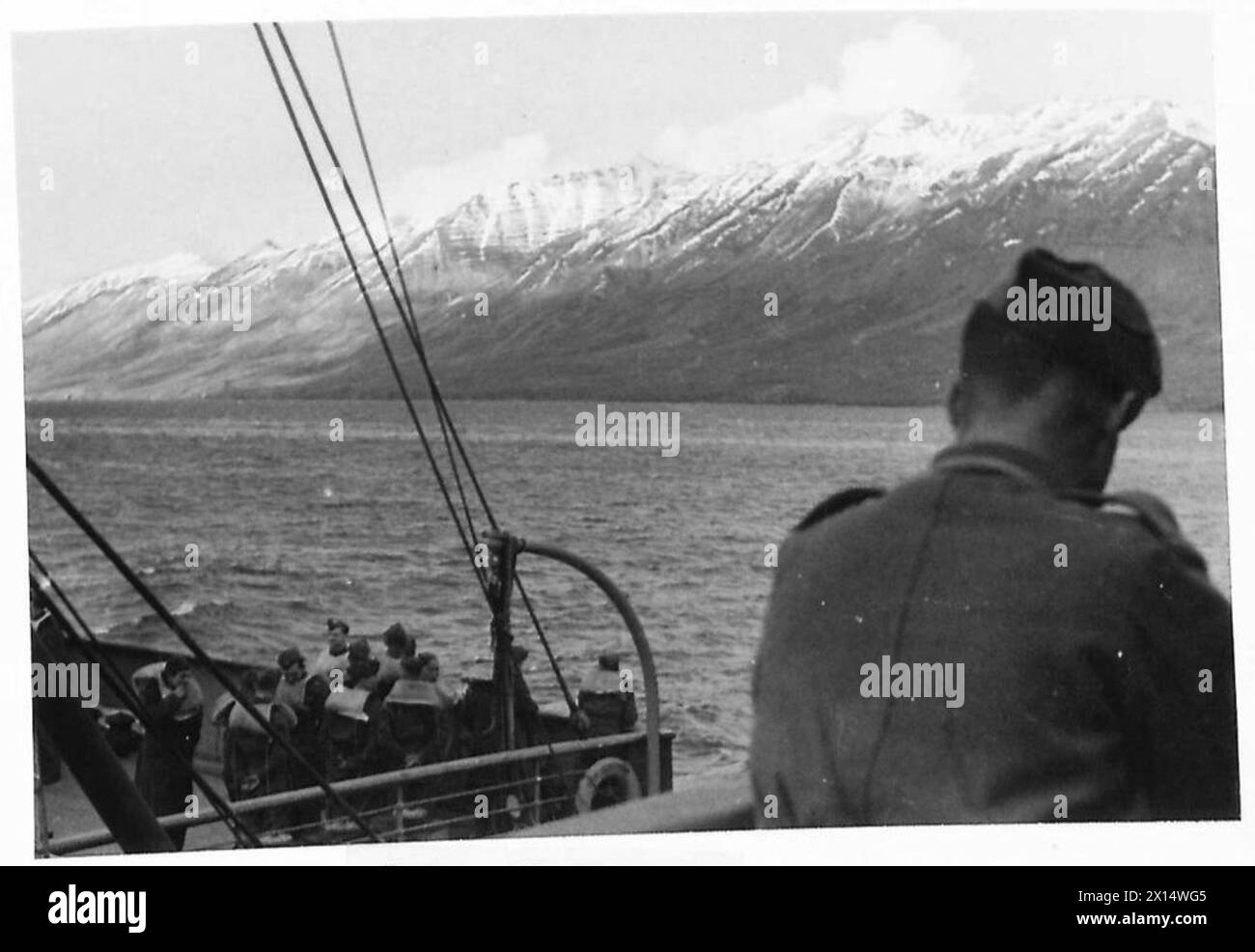 BRITISH AND CANADIAN TROOPS IN ICELAND - Typical Icelandic scenery seen ...