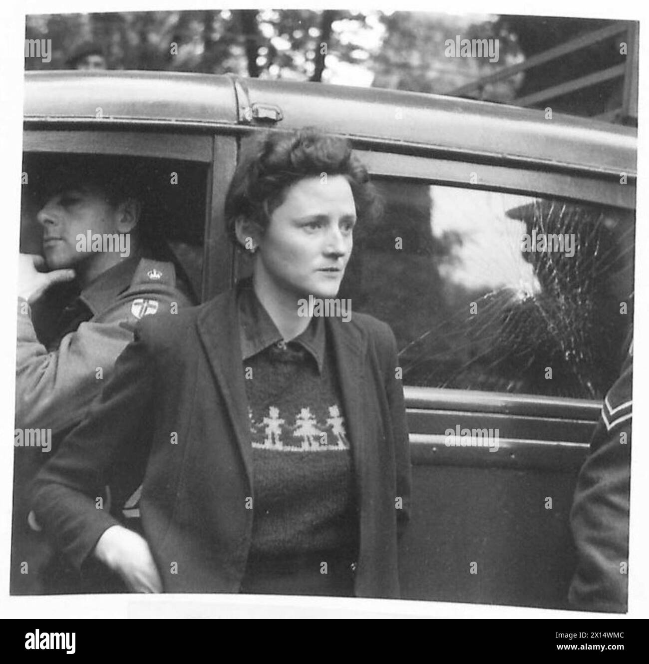 WILLIAM JOYCE AND WIFE AT 2ND ARMY - William Joyce's wife British Army, 21st Army Group Stock ...