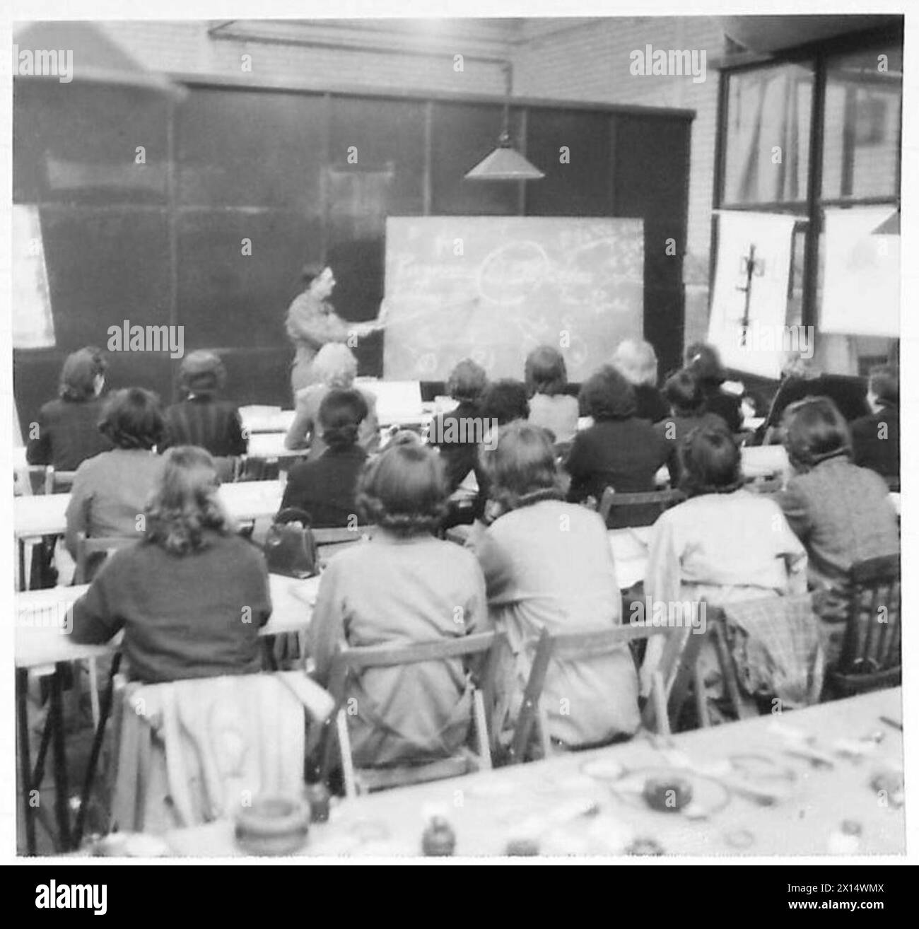 CIVILIAN WOMEN WORKING AT CENTRAL ORDNANCE DEPOT DONNINGTON, SHROPSHIRE ...