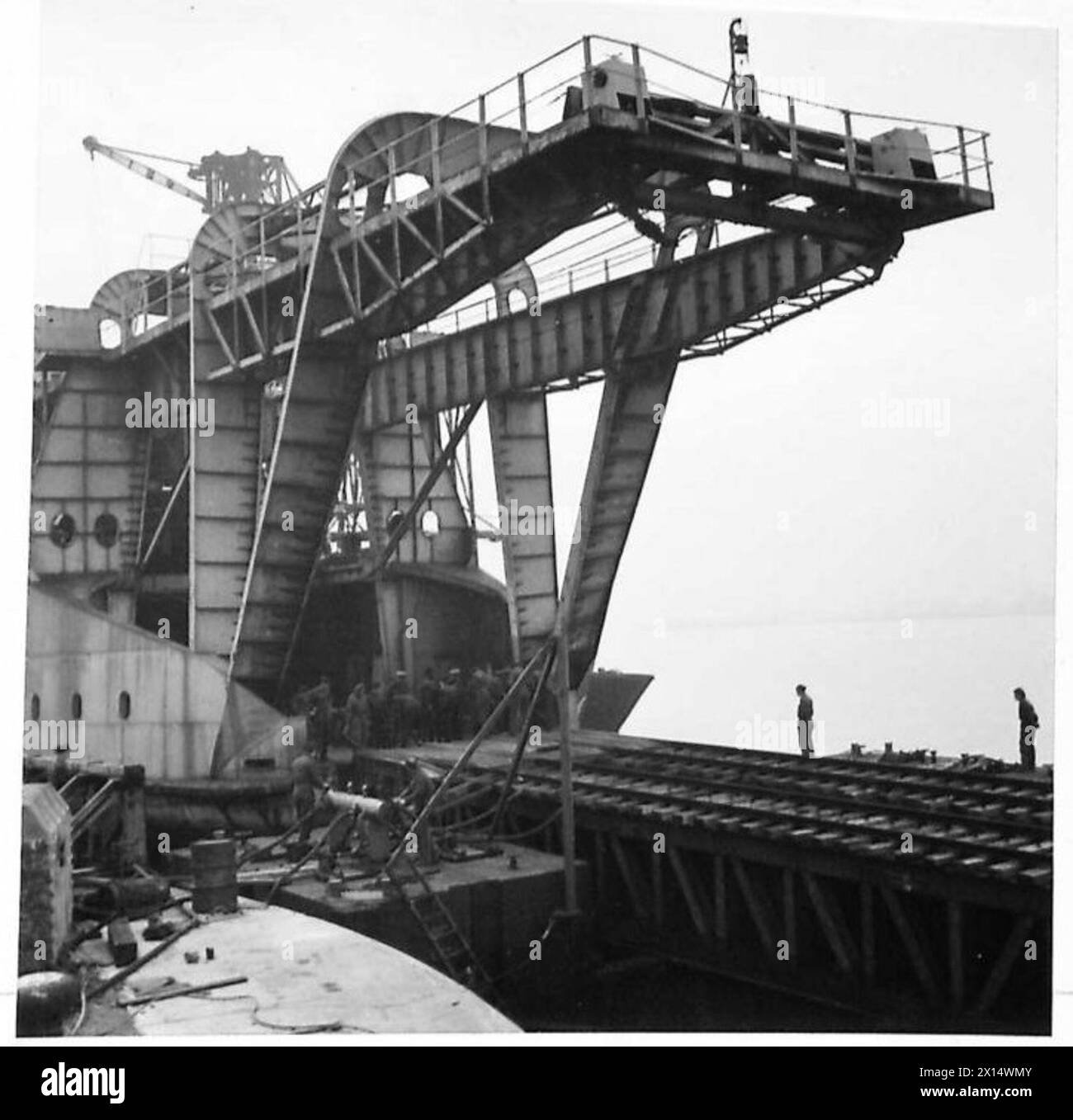 PERMANENT RAMP BRIDGE FOR TRAIN FERRY - Connecting ramp to ship British ...