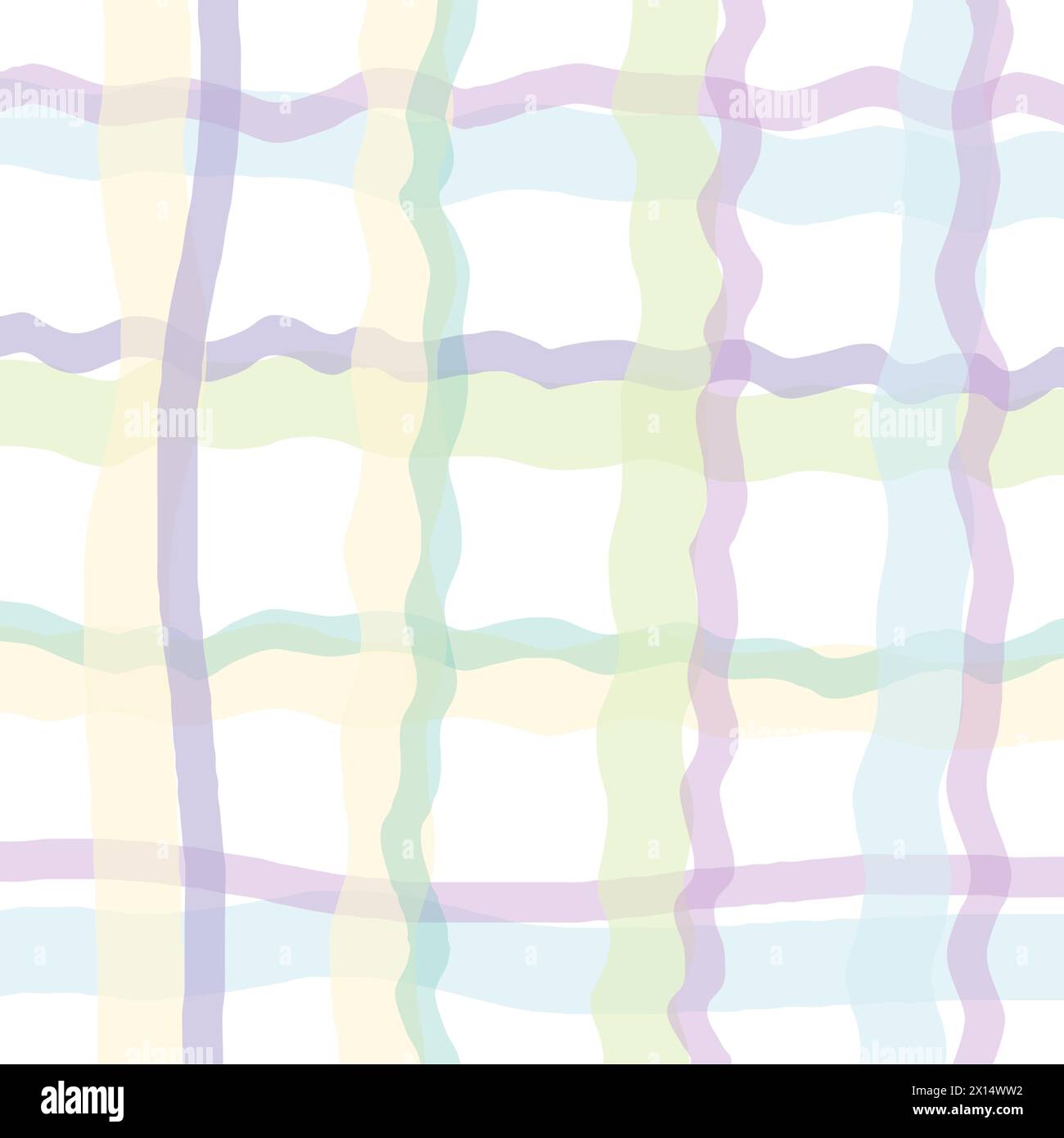 Vector hand drawn cute checkered pattern. pastel cottagecore Doodle ...