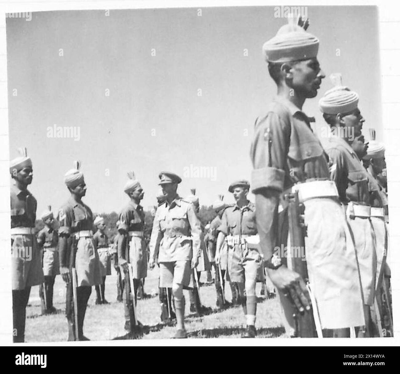 His Majesty the King visited Indian troops with the Eighth Army ...