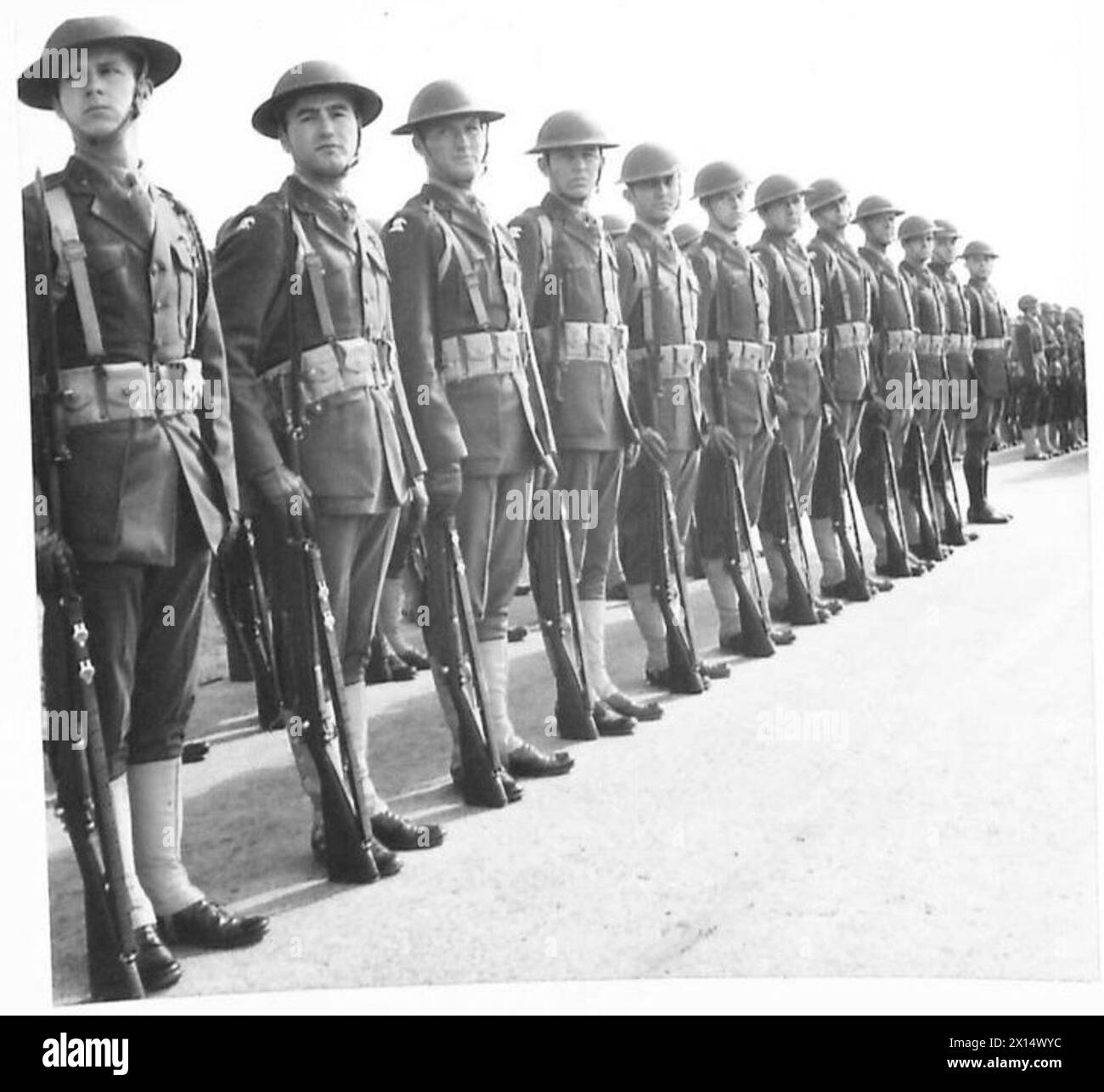 THE PRIME MINISTER IN ICELAND - American Marines on parade awaiting ...