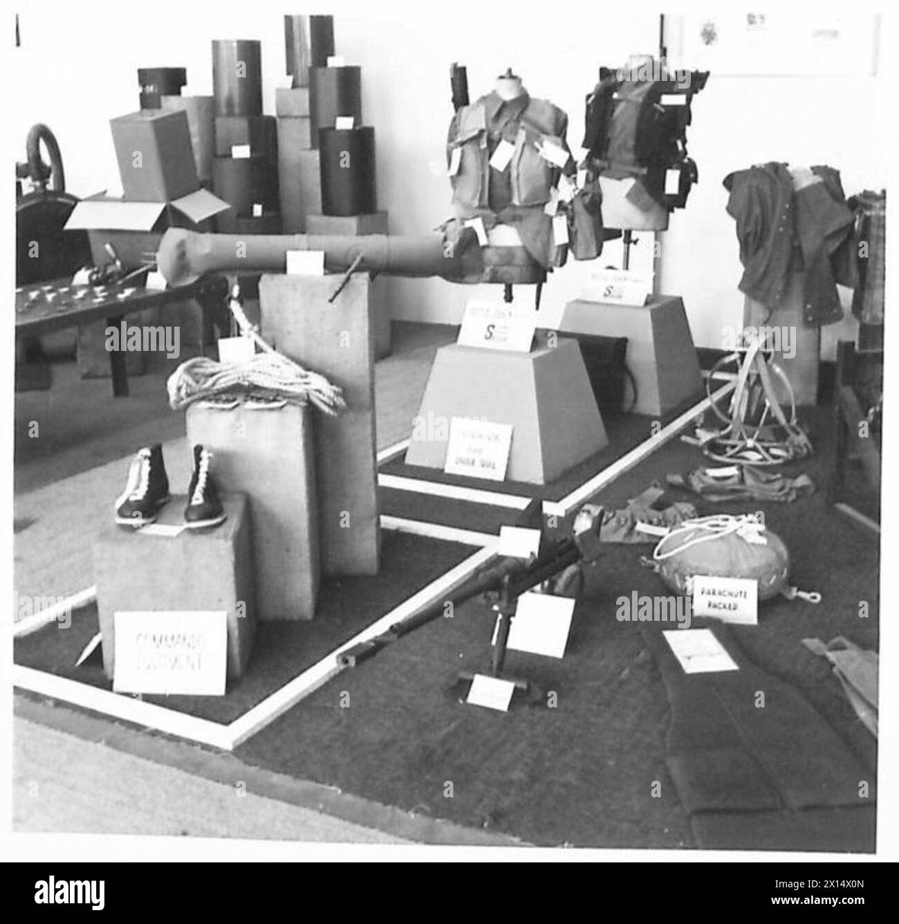 EQUIPMENT EXHIBITION AT ROYAL ORDNANCE DEPOT - Equipment as supplied to ...