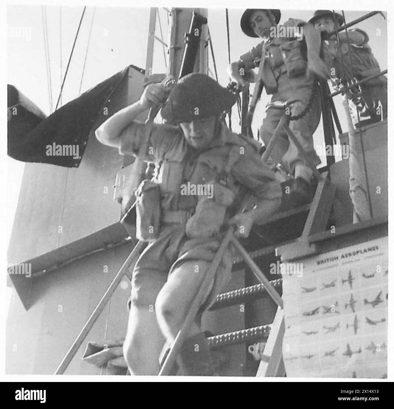 INVASION OF SICILY ON BOARD 367 L.C.T. A LANDING CRAFT - Early morning ...