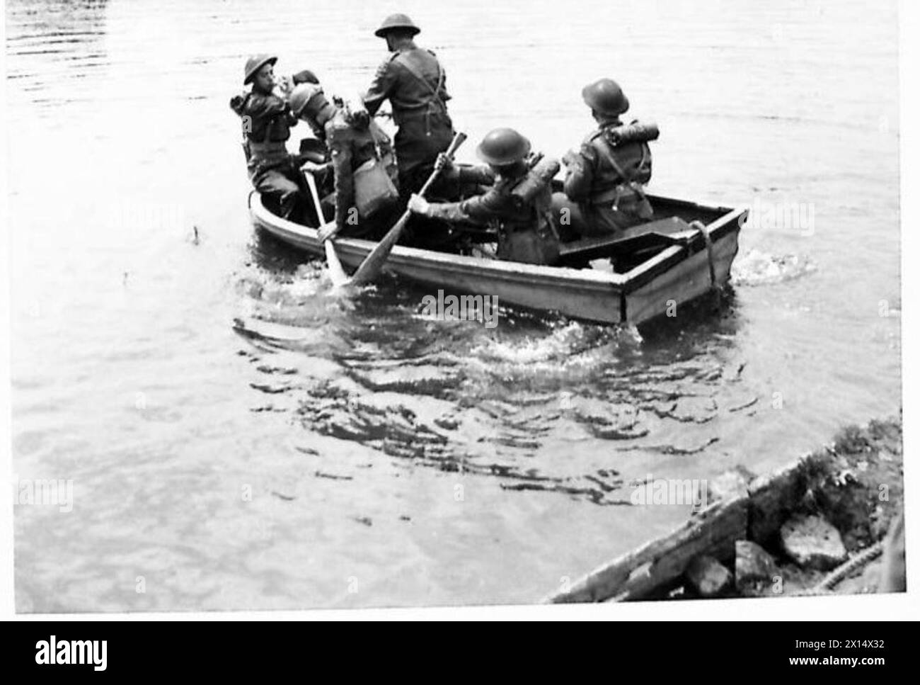 Rider in river Black and White Stock Photos & Images - Alamy