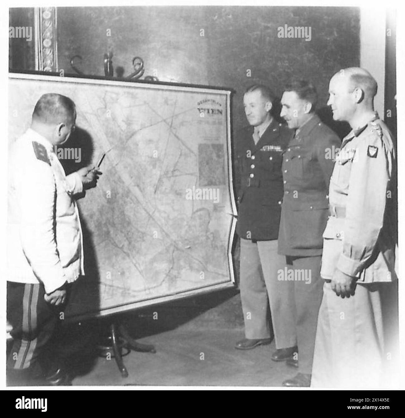 U s allied military leaders Black and White Stock Photos & Images - Alamy