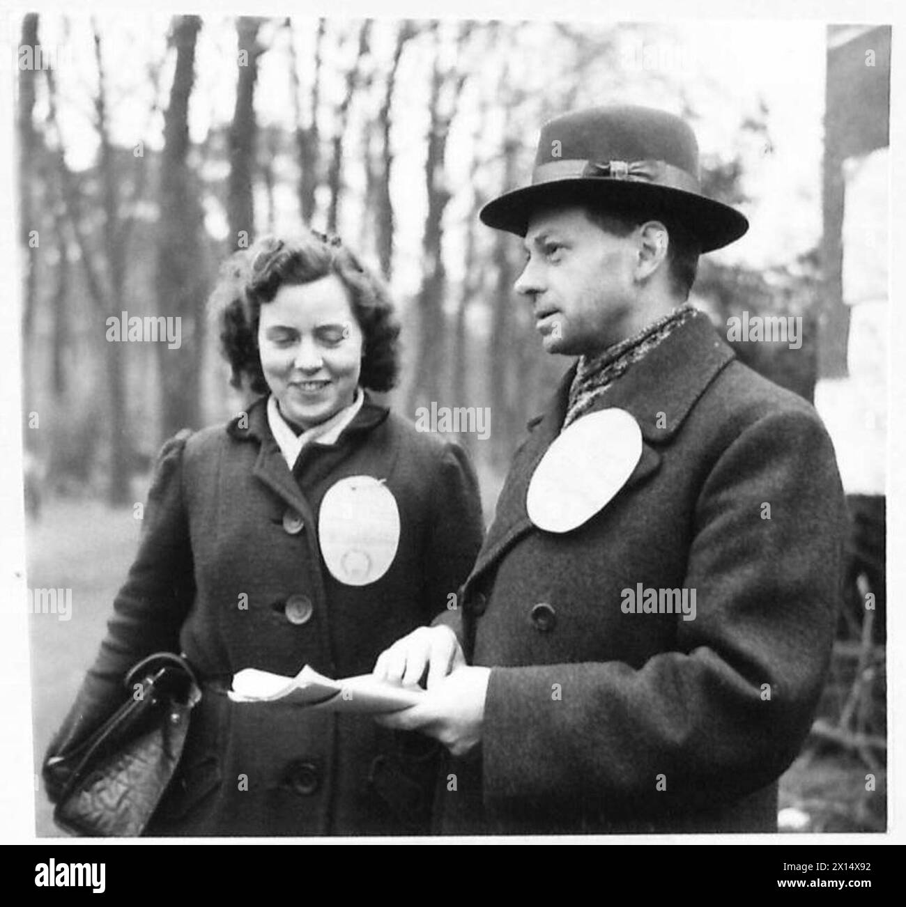 German civilians under British military government receive special ...