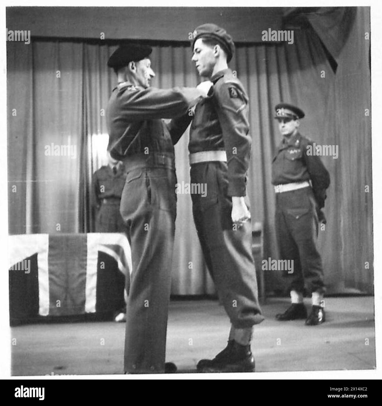 INVESTITURE BY FIELD MARSHAL MONTGOMERY - L/Cpl Cooper 1/5 Queens ...