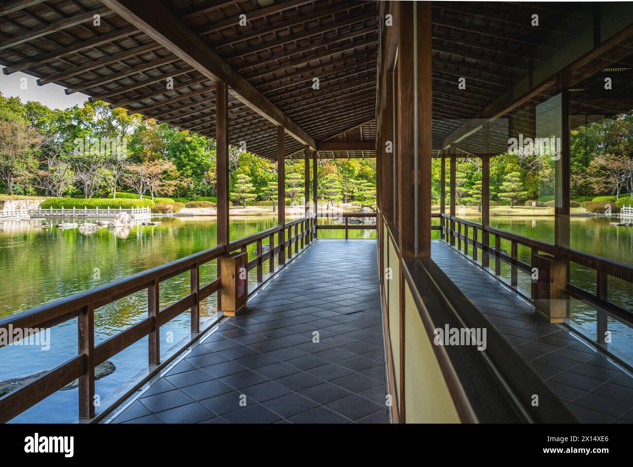 Japanese garden of Daisen park in Sakai city, Osaka, Japan Stock Photo ...