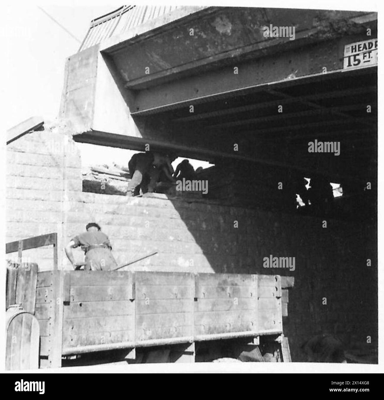 Engineers of the British Army, 21st Army Group, undertook bridge ...