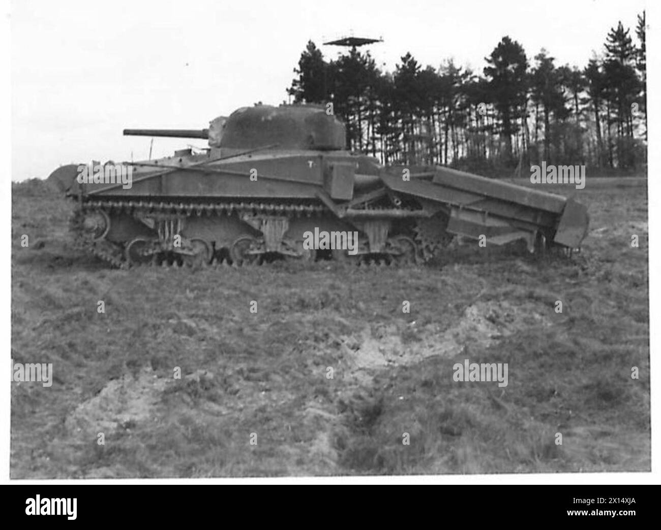 79th Armoured Division is shown with the Crak vehicle in working trim ...