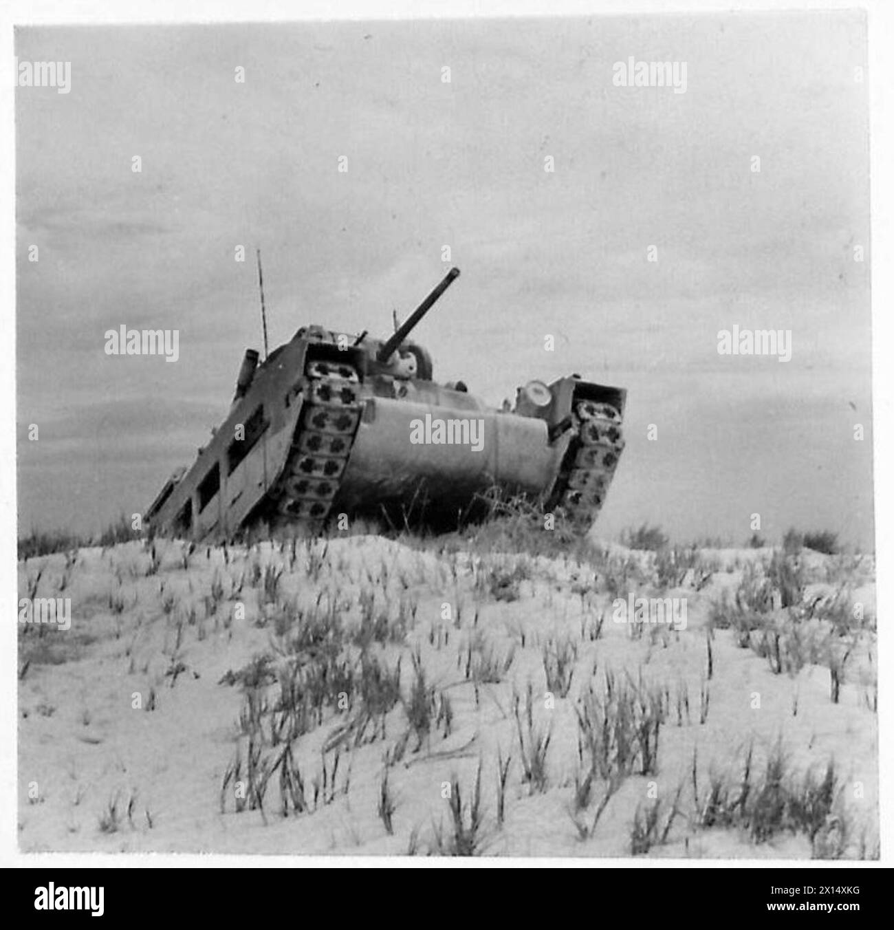 TANKS IN THE DESERT - These tanks seen going up to the forward ...