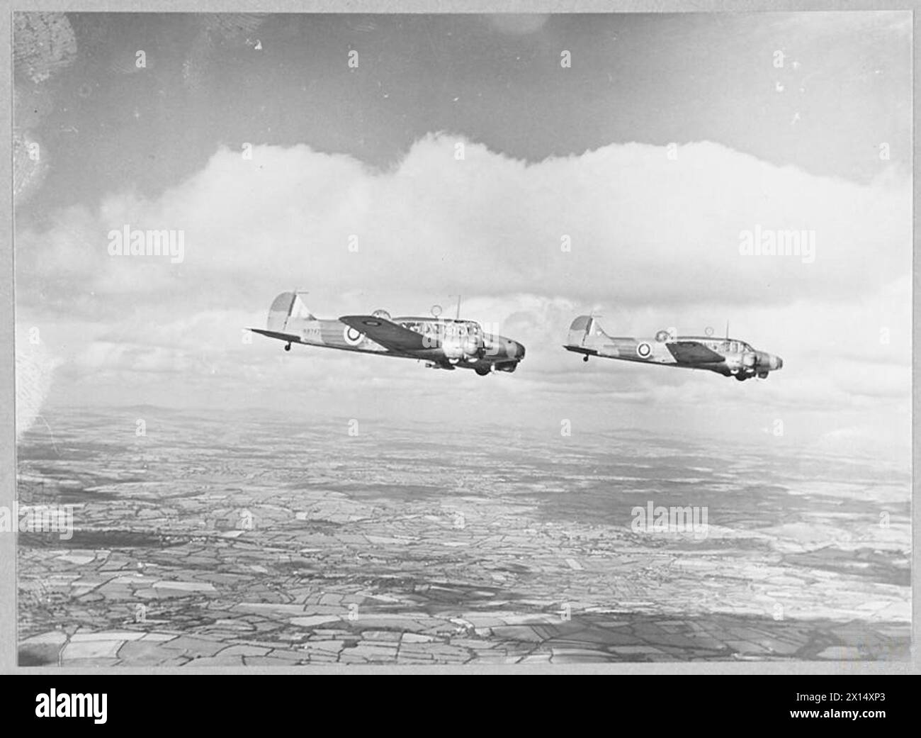 ROYAL AIR FORCE AIRCRAFT - AVRO ANSON - low wing cantilever twin ...
