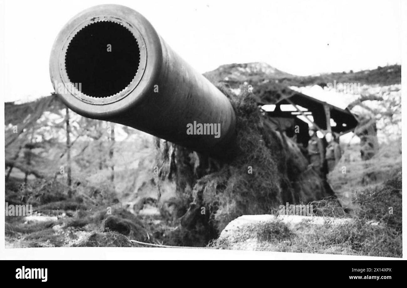 Two 14-inch George-class railway guns at St. Margarets, Dover, are ...