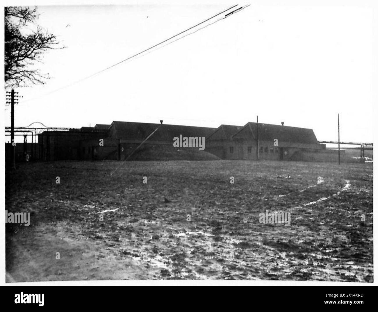 Photographs document the Central Ordnance Depot at Donnington near ...