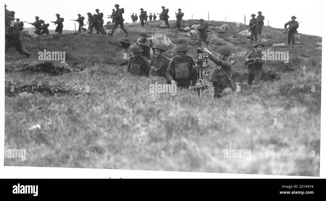 LOVETS SCOUTS - Mortar in action during an exercise British Army Stock ...