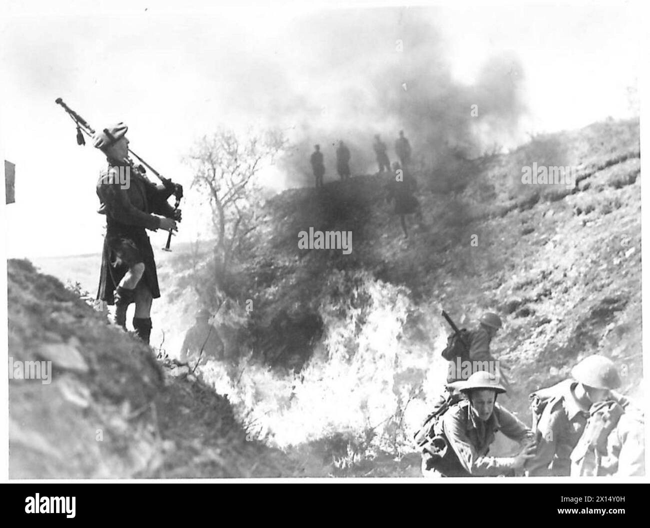 HIGHLAND DIVISION BATTLE SCHOOL - One of the obstacles is a wall of ...