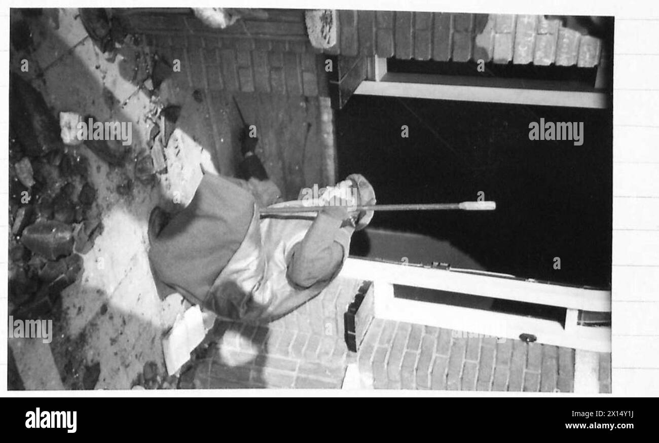 BOOBY TRAPS - Spr Green testing a doorway for any booby traps British ...