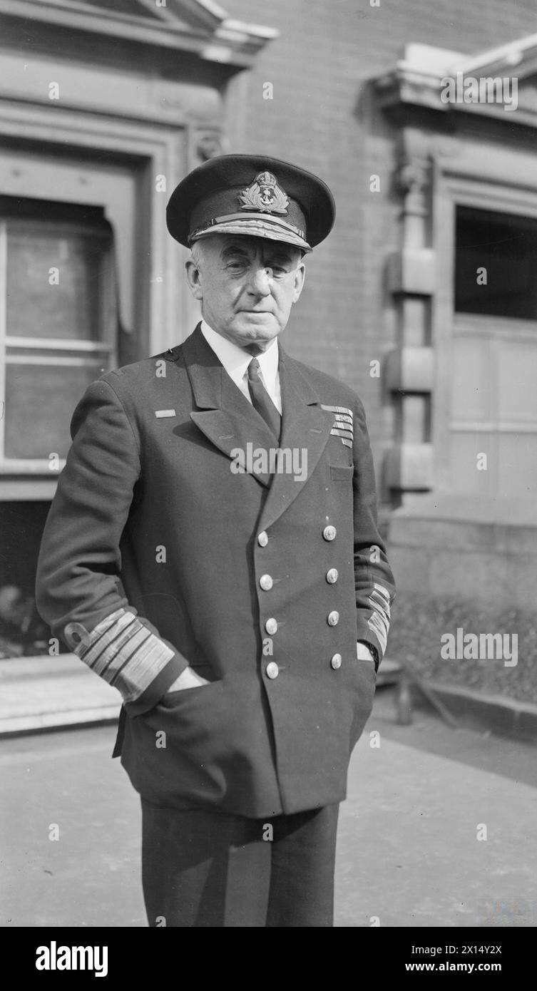 Admiral of the Fleet Sir Dudley Pound served as Chairman of the British ...