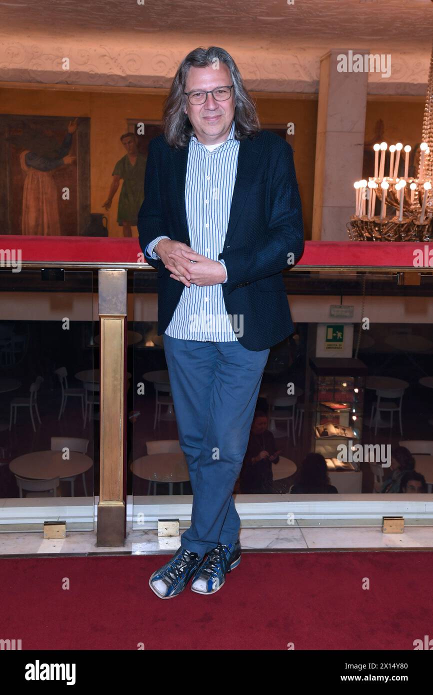 Milan, Presentation of the show "Pigiama per sei", at the Manzoni ...