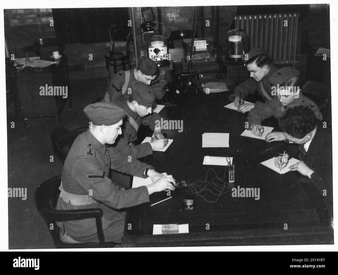 Army cadets in class Cut Out Stock Images & Pictures - Alamy