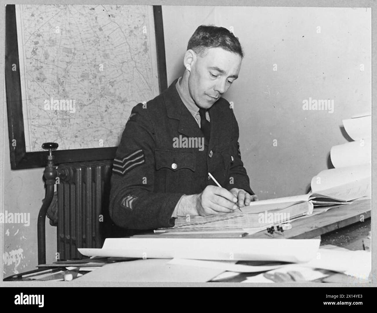 Sergeant Giles serves as the official record keeper at RAF College ...