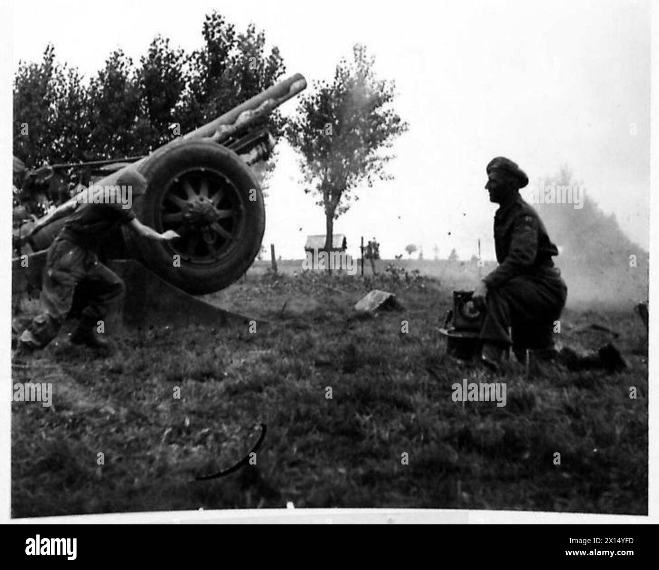 THE BRITISH ARMY IN NORTH-WEST EUROPE 1944-1945 - A 7.2 inch Howitzer ...