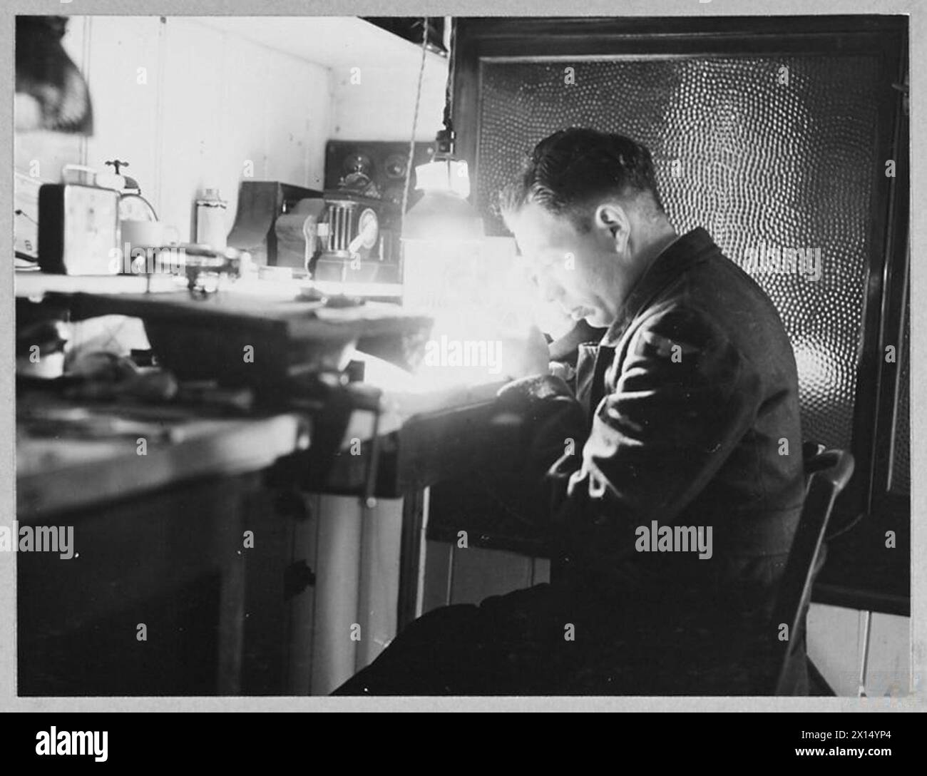 AIRMEN HELP REBUILD A TOWN - 16043 Picture issued 1945 shows - Working ...