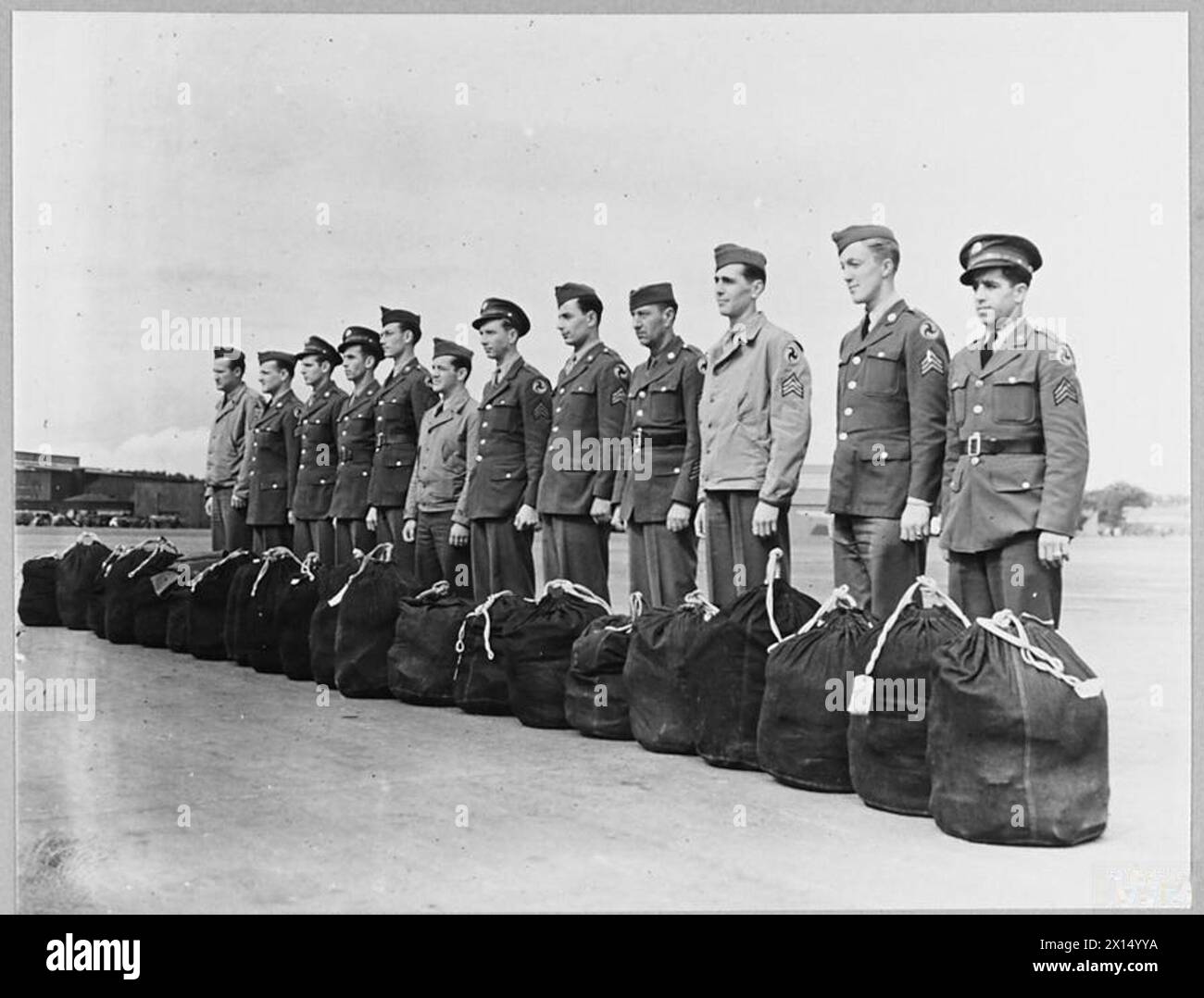 U.S. Army Air Force personnel who trained with the R.A.F. in Britain ...