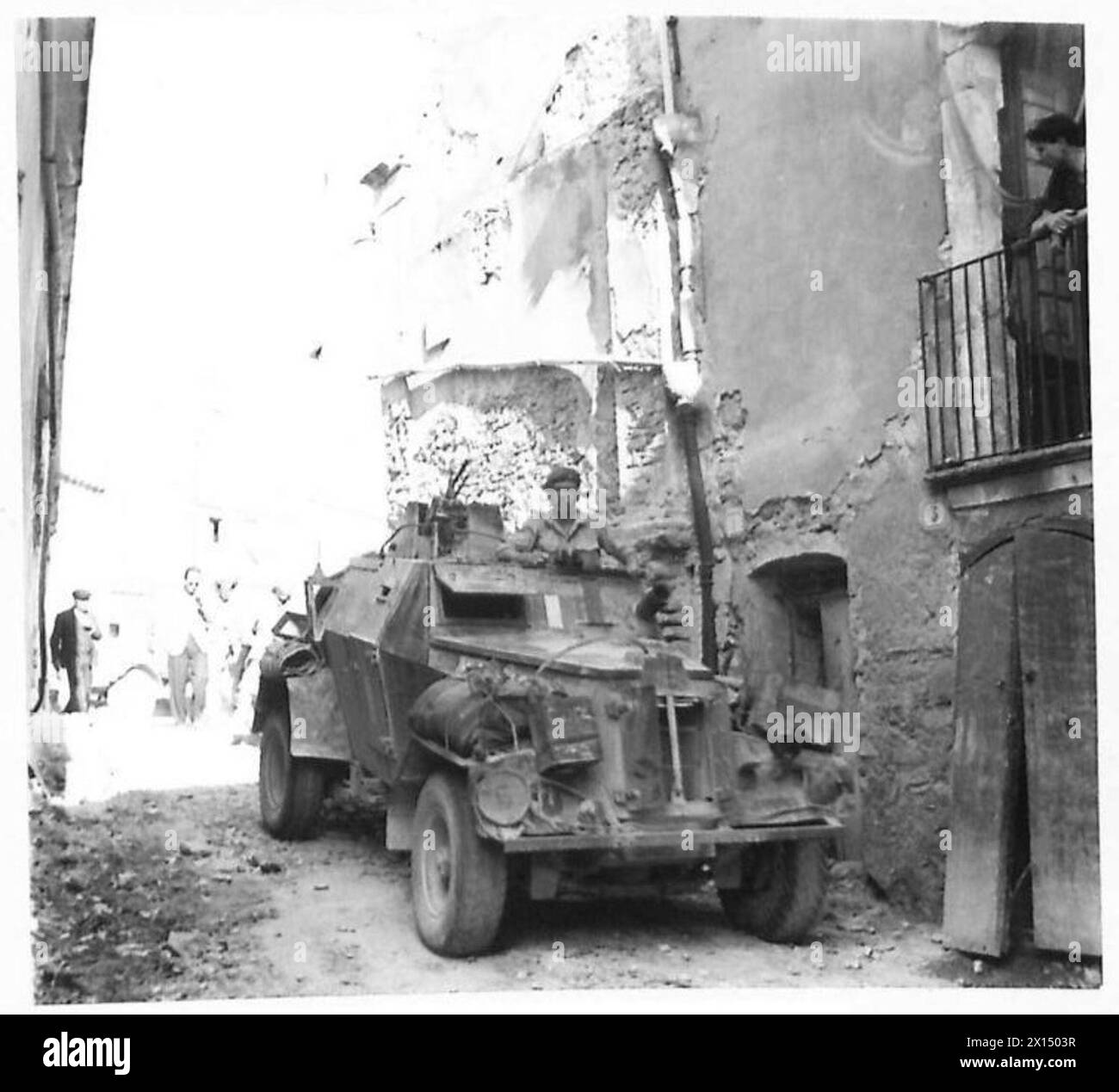 British army scout car Black and White Stock Photos & Images - Alamy