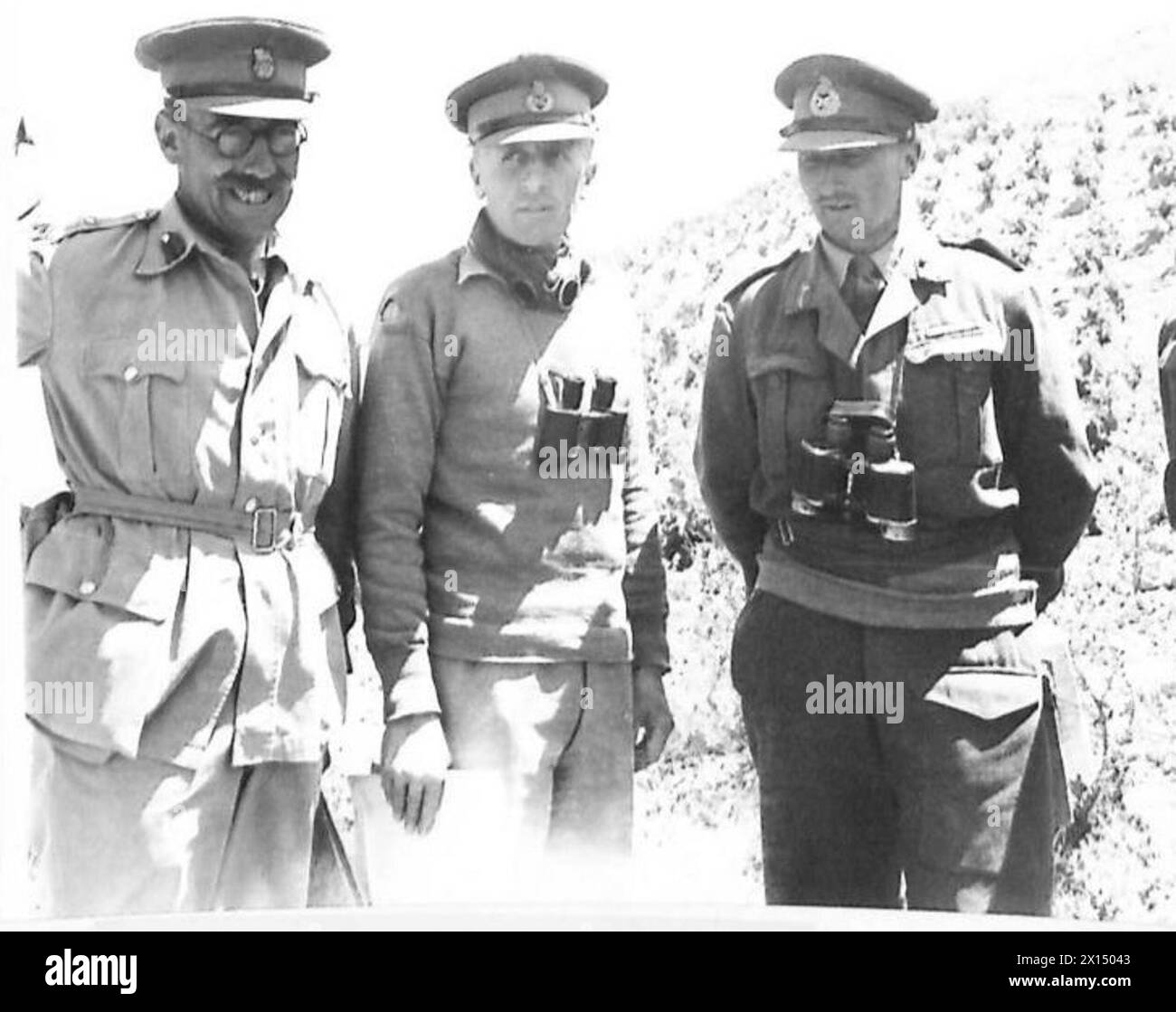 British Army senior officers including Brigadier Gascoyne, Lt. Gen ...