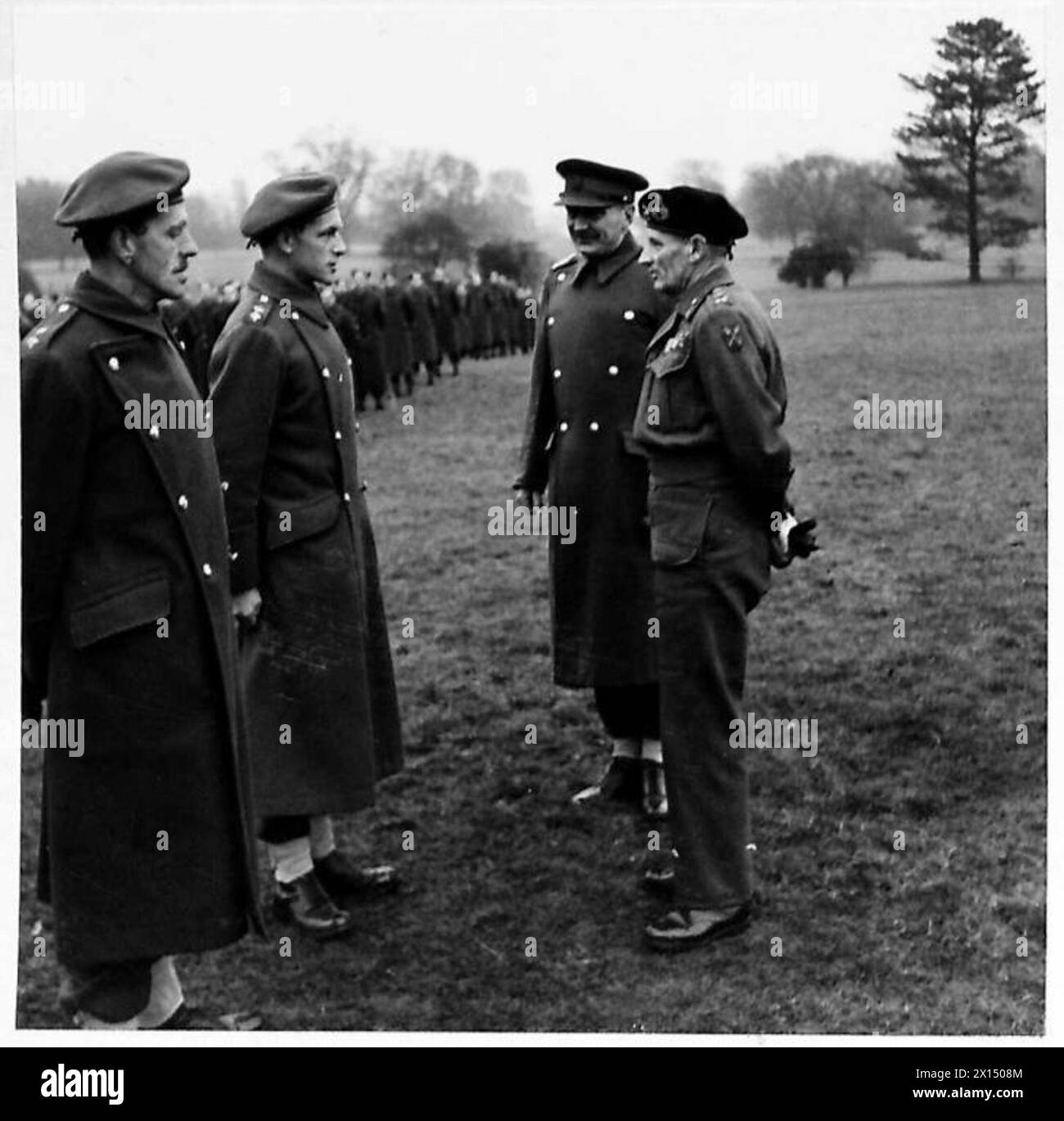 General Montgomery speaks with Lieutenant Colonel E.G. Hazleton of the ...