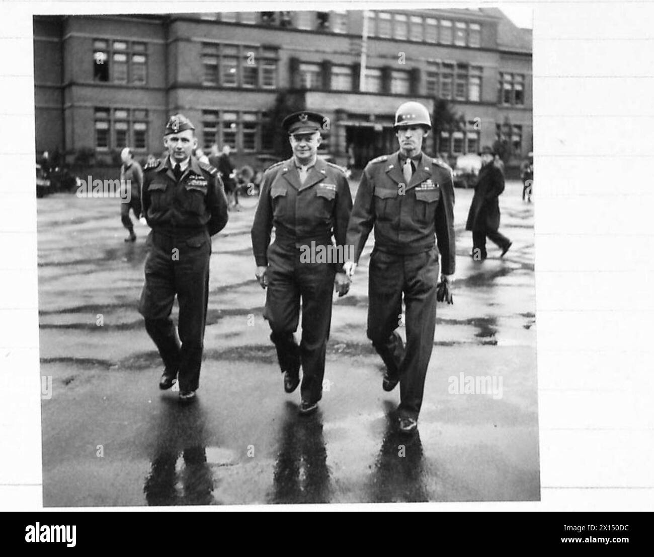 ALLIED COMMANDERS MEET - Air Chief Marshal Tedder, Gen. Eisenhower and ...
