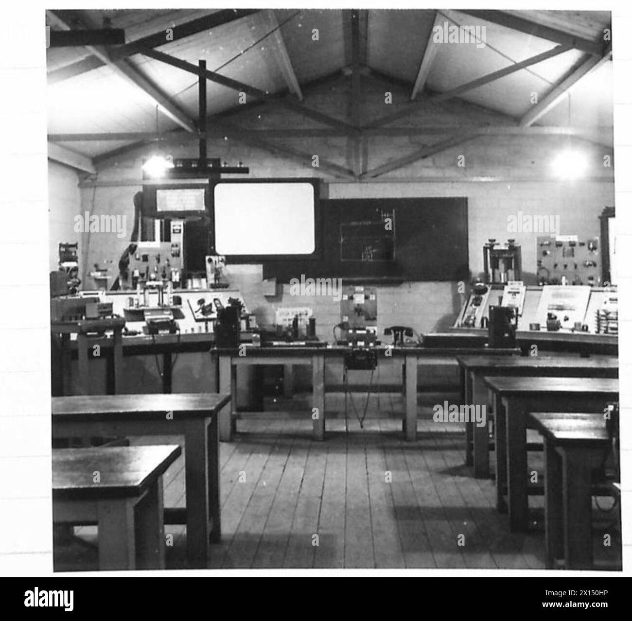 The signals training centre includes an electricity and magnetism room ...