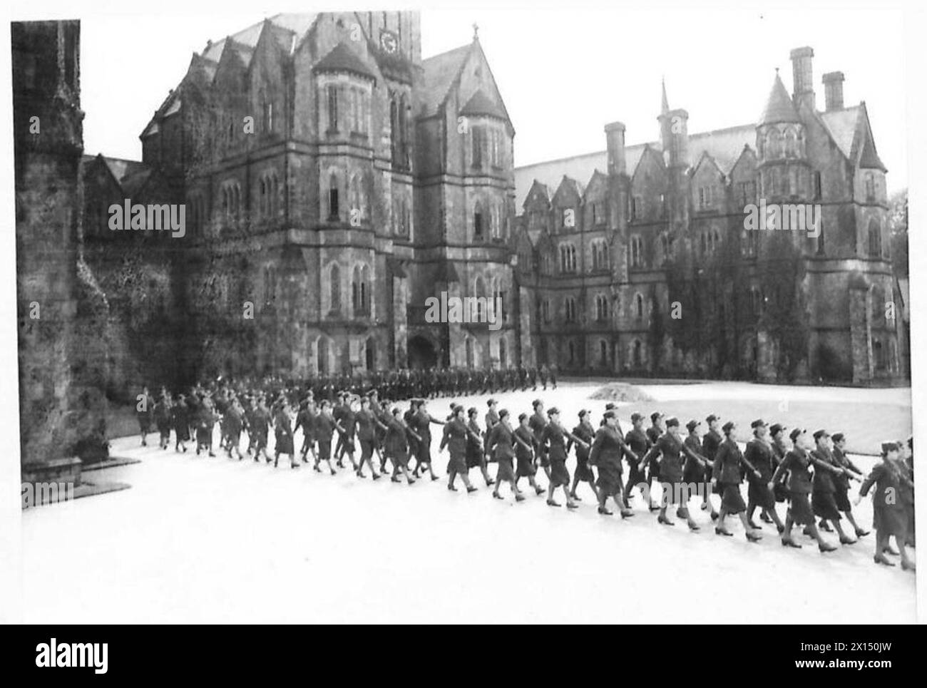 A DAY WITH THE A.T.S. IN TRAINING - On parade the cook becomes a smart ...