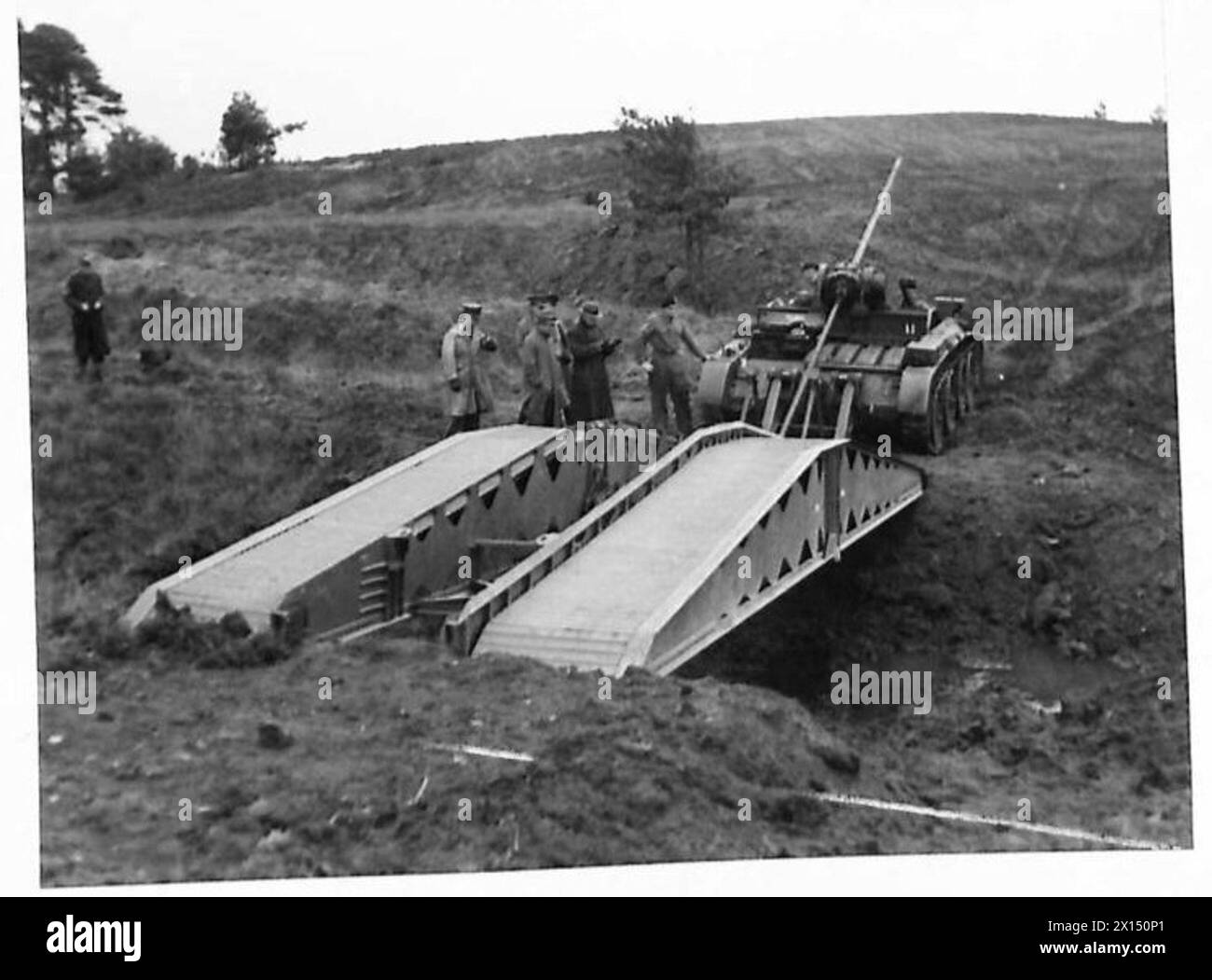 DEMONSTRATION OF FIGHTING VEHICLE PROVING ESTABLISHMENT - The ditch is ...