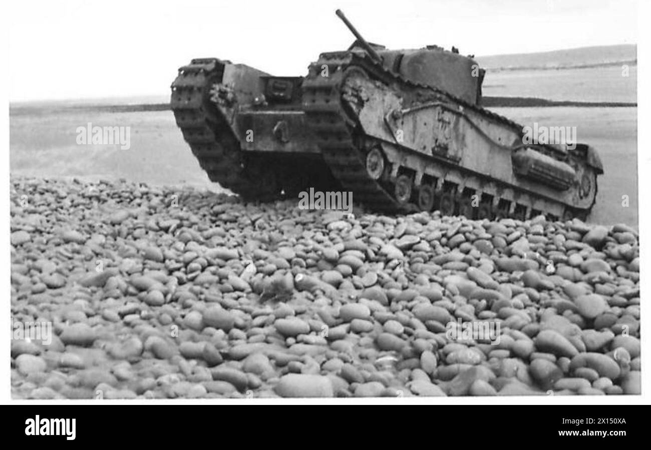 Experimental trials are conducted on tanks to test performance ...