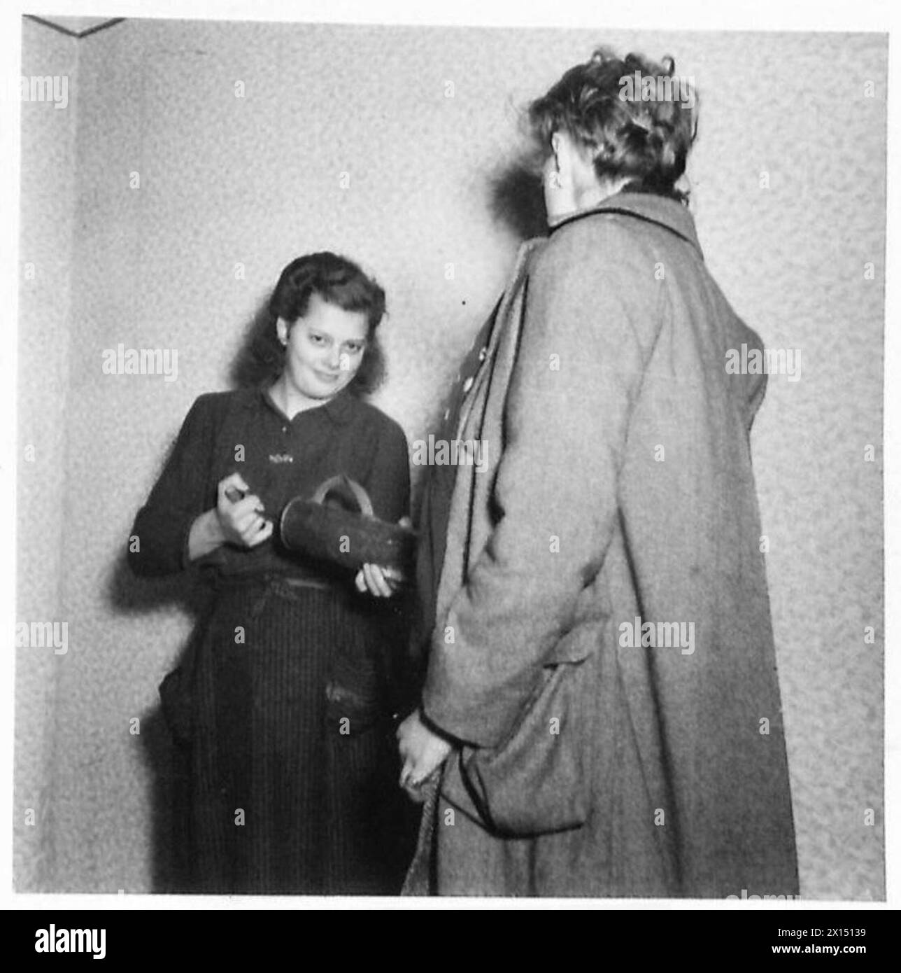 German civilians arriving under British military government are ...